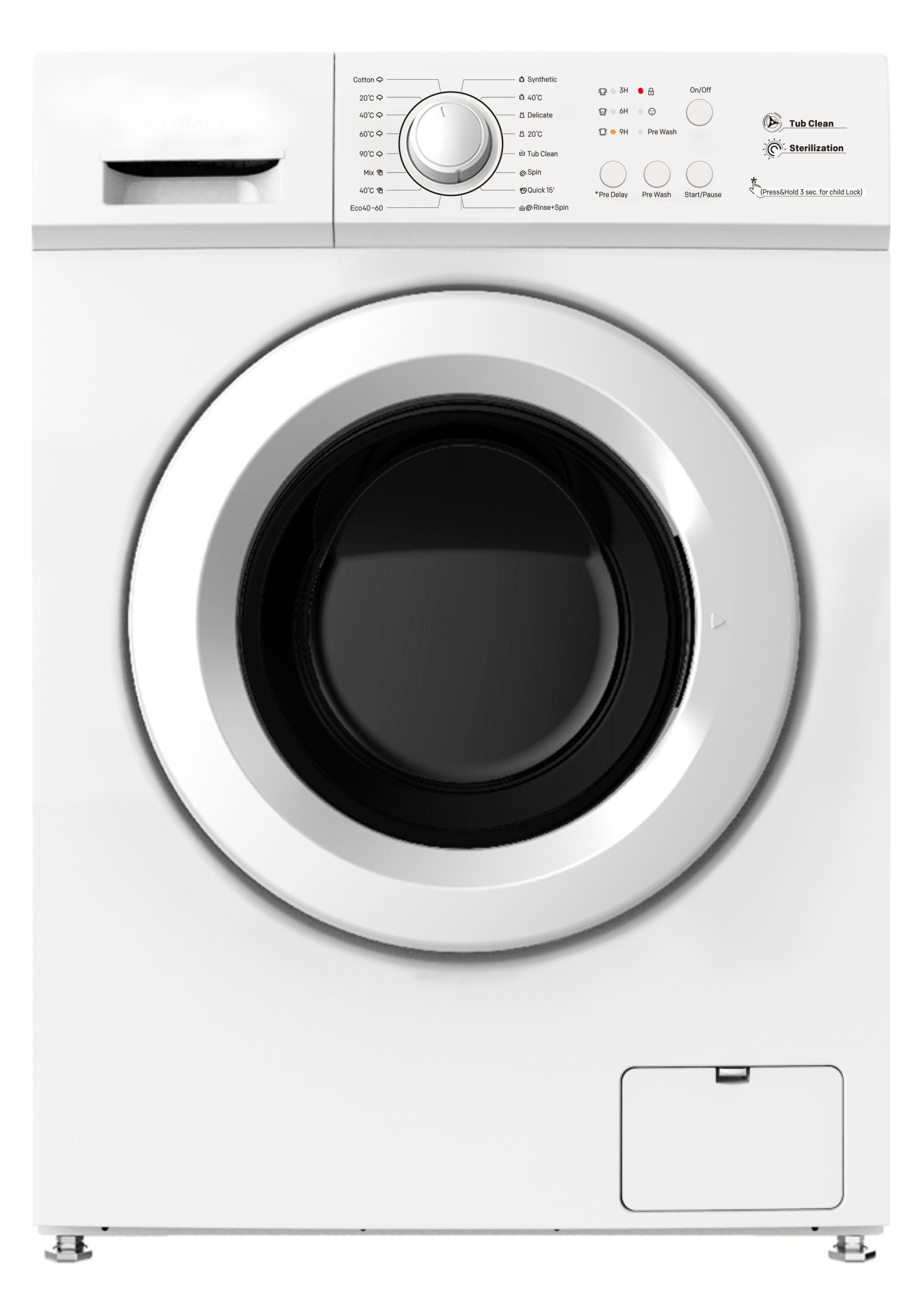 P35128SKW-E Powerpoint 8kg 1200 RPM Washing Machine